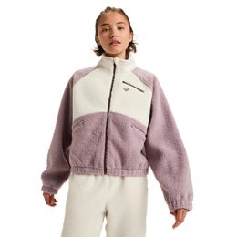 Fleecepullover Roxy "Waves Of Warmth Colorblock", Damen, Gr. L, nirvana, Obermaterial: 100% Polyester., Sweatshirts Fleecepullover