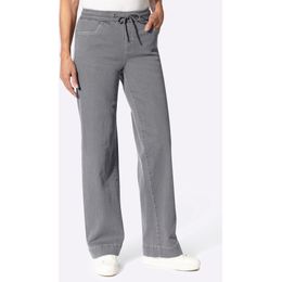 Schlupfjeans Inspirationen, Damen, Gr. 19, Kurzgr&ouml;&szlig;en, stone, grau, denim, 98% Baumwolle, 2% Elasthan, unifarben, lang, Jeans Schlupfjeans