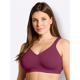 B&uuml;gelloser BH Speidel, Damen, Gr. 100, Cup C, bordeaux, 94% Baumwolle, 6% Elasthan, BHs