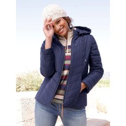 Doppeljacke Casual Looks, Damen, Gr. 36, blau (marine), 100% Polyester, unifarben, Jacken
