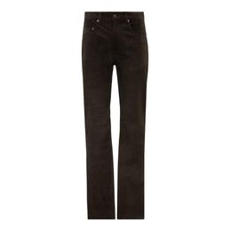 5-Pocket-Hose RICANO "Lederhose RT-101, Nubuk", Herren, Gr. 31, L&auml;nge 34, braun, Obermaterial: 100% B&uuml;ffelleder BL., normal, Hosen 5-Pocket-Hose, Handgefertigt aus echtem Leder