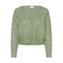Strickjacke Kaffe "Strickjacke KAmelania", Damen, Gr. L, sea spray melange, Obermaterial: 44% Polyester PES. 40% Nylon NY. 6% Alpaka WP. 6% Wolle mw. 2% Polyacryl PAN., Strickjacken Strickjacke
