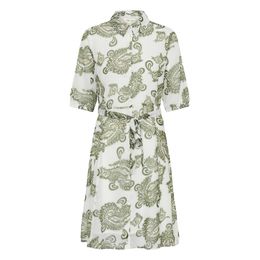 Midikleid Cream "Kleid CRSamira", Damen, Gr. 44, N-Gr, dunkelgr&uuml;n paisley, Obermaterial: 100% Polyester PES., Kleider Midikleid