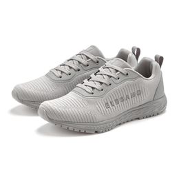 Sneaker ELBSAND "Freizeitschuh, Halbschuh, Schn&uuml;rhalbschuh, Turnschuh, Schn&uuml;rschuh", Damen, Gr. 36, grau, Obermaterial: 75% Textilmaterial, 25% Lederimitat. Decksohle: 100% Textilmaterial. Futter: 100% Textilmaterial. Laufsohle: 100% Synthetik, unifarben, Schuhe Sneaker, im sportiven Look mit leichter Sohle