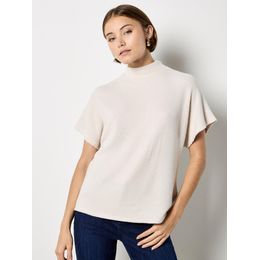 Shirttop Apricot "Top", Damen, Gr. XS (34), stein, Strick, Obermaterial: 100% Viskose CV., uni, normal, Tops Shirttop, mit Fledermaus&auml;rmeln