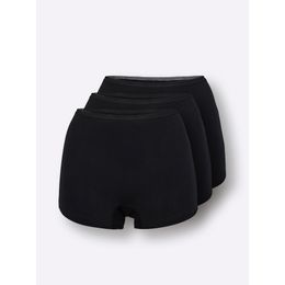 w&auml;schepur Panty W&Auml;SCHEPUR, Damen, Gr. 44, 3 Stk., schwarz, 95% Baumwolle, 5% Elasthan, Unterhosen Panty
