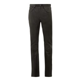 5-Pocket-Hose RICANO "Lederhose Slim Fit", Herren, Gr. 28, L&auml;nge 34, schwarz, Obermaterial: 100% Lammnappaleder LANA., schmal, Hosen 5-Pocket-Hose, Handgefertigt aus echtem Leder