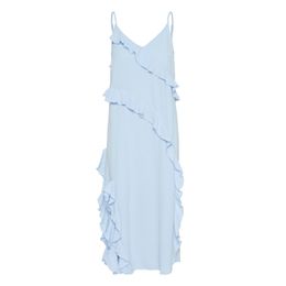 Midikleid Saint Tropez "Kleid LilianSZ", Damen, Gr. M, N-Gr, blau (sheer blau), Obermaterial: 100% Polyester PES., Kleider Midikleid