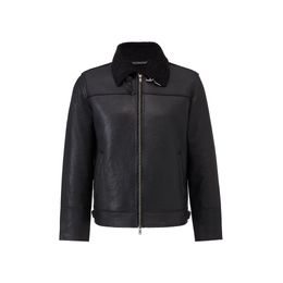 Bikerjacke RICANO "Lederjacke Alvaro", Herren, Gr. L, schwarz, Obermaterial: 100% Lammnappaleder LANA. Futter: 100% Polyester PES., schmal, Rundhals, Jacken, Handgefertigt aus echtem Leder