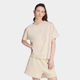 T-Shirt adidas Sportswear "SOFT LUX LOCKERES", Damen, Gr. L, crystal linen, Obermaterial: 100% Baumwolle, Rundhals, Shirts T-Shirt