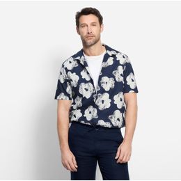 Kurzarmhemd OLYMP "Casual", Herren, Gr. L, N-Gr, blau (marine), Obermaterial: 100% Baumwolle, regular fit normal, Hemden, Freizeithemd, regular fit, Reverskragen