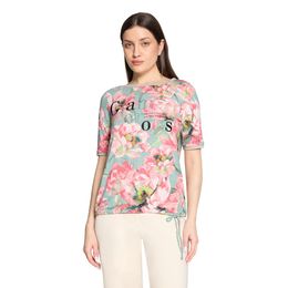 Kurzarmshirt Betty Barclay "Damen mit Tunnelzug", Damen, Gr. 38, mint, ros&eacute;, Jersey, Obermaterial: 95% Viskose, 5% Elasthan, figurumspielend normal, U-Boot-Ausschnitt, Shirts