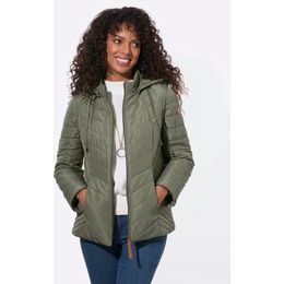Doppeljacke Casual Looks, Damen, Gr. 36, gr&uuml;n (khaki), 100% Polyester, unifarben, Jacken