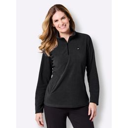 Fleeceshirt Catamaran "Fleece-Shirt", Damen, Gr. 40/42, schwarz, 100% Polyester, unifarben, Shirts