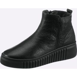 Stiefelette Heine, Damen, Gr. 35, schwarz, Glattleder, Leder, Rindsleder, Schuhe Stiefelette