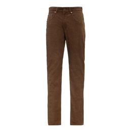 5-Pocket-Hose RICANO "Lederhose RT-101, Nubuk", Herren, Gr. 26, L&auml;nge 34, cognac, Obermaterial: 100% B&uuml;ffelleder BL., normal, Hosen 5-Pocket-Hose, Handgefertigt aus echtem Leder
