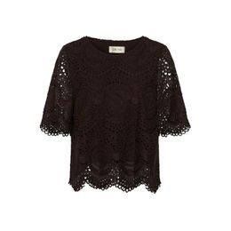Kurzarmbluse Cream "Kurzarm-Bluse CRBaja", Damen, Gr. 36, java, Obermaterial: 100% Polyester PES., Blusen