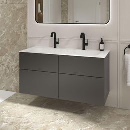 Villeroy & Boch Villeroy & Boch Somera Schrank mit Doppelwaschtisch, 2 Ausz&uuml;ge, 5A73C1RW+B80700VR,