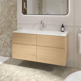 Villeroy & Boch Villeroy & Boch Somera Schrank mit Waschtisch B: 120 T: 50 cm, 4 Ausz&uuml;ge, 5A73C2RW+B80700VJ,