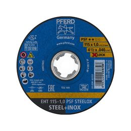 Pferd Trennscheibe PSF X-LOCK STEELOX 115x1mm (61730101)