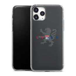 DeinDesign iPhone 11 Pro Handy Slim Case Silikon Handyh&uuml;lle transparent H&uuml;lle extra d&uuml;nn Olympique Lyonnais Ol Olympique Lyon Silikon Slim Case