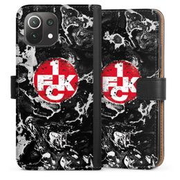 DeinDesign Xiaomi Mi 11 Lite 5G Handy Klapph&uuml;lle Handyh&uuml;lle aus Kunst Leder schwarz Flip Case Muster 1. Fc Kaiserslautern Coat Of Arms Sideflip mit langer Lasche