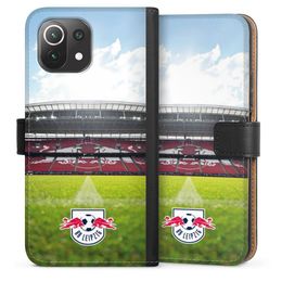 DeinDesign Xiaomi Mi 11 Lite 5G Handy Klapph&uuml;lle Handyh&uuml;lle aus Kunst Leder schwarz Flip Case Stadium Rb Leipzig Official Licensed Product Sideflip mit langer 