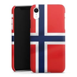 DeinDesign iPhone Xr Handy Premium Case Smartphone Handyh&uuml;lle Schutzh&uuml;lle matt Norway Flag Flags Premium Case