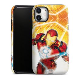DeinDesign iPhone 11 Handy Panzer Handyh&uuml;lle robuste Outdoor H&uuml;lle Schutzh&uuml;lle matt Fire Iron Man Marvel Tough Case