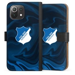 DeinDesign Xiaomi Mi 11 Lite 5G Handy Klapph&uuml;lle Handyh&uuml;lle aus Kunst Leder schwarz Flip Case Tsg 1899 Hoffenheim Official Licensed Product Jersey Sideflip mit 