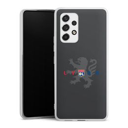 DeinDesign Galaxy A53 5G Handy Silikon H&uuml;lle Case transparent Handyh&uuml;lle Olympique Lyonnais Ol Olympique Lyon Silikon Case