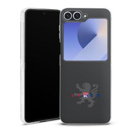 DeinDesign Galaxy Z Flip 7 FE Handy Hard Case Schutzh&uuml;lle transparent Smartphone Handy H&uuml;lle Olympique Lyon Olympique Lyonnais Ol Hard Case