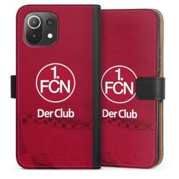 DeinDesign Xiaomi Mi 11 Lite 5G Handy Klapph&uuml;lle Handyh&uuml;lle aus Kunst Leder schwarz Flip Case Bundesliga 1. Fc N&uuml;rnberg Official Licensed Product Sideflip mit 