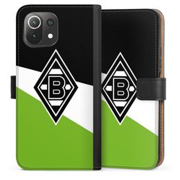 DeinDesign Xiaomi Mi 11 Lite 5G Handy Klapph&uuml;lle Handyh&uuml;lle aus Kunst Leder schwarz Flip Case Official Licensed Product Borussia M&ouml;nchengladbach Gladbach 