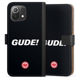 DeinDesign Xiaomi Mi 11 Lite 5G Handy Klapph&uuml;lle Handyh&uuml;lle aus Kunst Leder schwarz Flip Case Bundesliga Official Licensed Product Eintracht Frankfurt Sideflip 