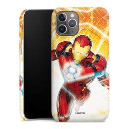 DeinDesign iPhone 12 Pro Handy Premium Case Smartphone Handyh&uuml;lle Schutzh&uuml;lle matt Marvel Fire Iron Man Premium Case