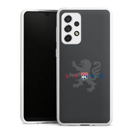DeinDesign Galaxy A33 5G Handy Silikon H&uuml;lle Case wei&szlig; Handyh&uuml;lle Olympique Lyon Olympique Lyonnais Ol Silikon Case