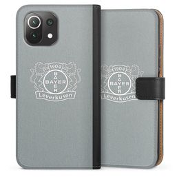 DeinDesign Xiaomi Mi 11 Lite 5G Handy Klapph&uuml;lle Handyh&uuml;lle aus Kunst Leder schwarz Flip Case Bayer 04 Leverkusen Coat Of Arms Official Licensed Product Sideflip