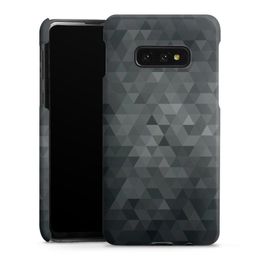 DeinDesign Galaxy S10e Handy Premium Case Smartphone Handyh&uuml;lle Schutzh&uuml;lle matt Muster Black Triangle Premium Case