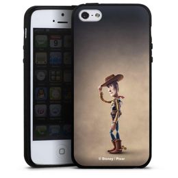 DeinDesign iPhone SE (2016-2019) Handy Silikon H&uuml;lle Case schwarz Handyh&uuml;lle Disney Pixar Toy Story Woody