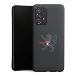 DeinDesign Galaxy A52s 5G Handy Premium Silikon H&uuml;lle Handyh&uuml;lle schwarz Case Olympique Lyonnais Olympique Lyon Ol Silikon Premium Case