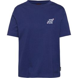 Kleinigkeit Enjoy the Flowers T-Shirt Damen - Gr&ouml;&szlig;e S - blau