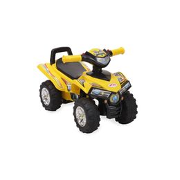 Moni Rutschauto ATV 551 ab 1 Jahr mit Musikfunktion, Hupe, Quad Design gelb