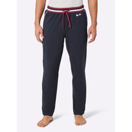 Jogginghose feel good, Herren, Gr. 26/27, Unterbauchgr&ouml;&szlig;en, marine, dunkelrot, 60% Baumwolle, 40% Polyester, unifarben, Hosen Jogginghose