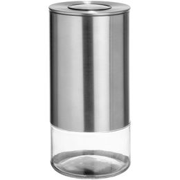 Sch&ouml;ner Wohnen Kollektion Vorratsdose "ENOLA", transparent, B:10cm H:20,5cm &Oslash;:10cm, Edelstahl, Glas, Kunststoff, SCH&Ouml;NER WOHNEN-KOLLEKTION, Lebensmittelaufbewahrungsbeh&auml;lter, Vorratsdose, Aufbewahrungsdose aus glas/metall, mit luftdichtem Edelstahldeckel