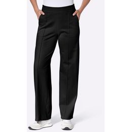 Jerseyhose Classic Basics, Damen, Gr. 38, Normalgr&ouml;&szlig;en, schwarz, 100% Baumwolle, Hosen Jerseyhose