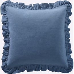 Kissenh&uuml;lle HEINE HOME, jeansblau, B:50cm L:50cm, Baumwolle, 100% Baumwolle, Kissenbez&uuml;ge, Kissenh&uuml;lle