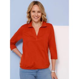 Poloshirt Classic Basics "Shirt", Damen, Gr. 40, rostrot, 100% Baumwolle, unifarben, Shirts