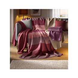 Wohndecke Biederlack Gr. 1, taupe, B:150cm L:200cm, 58% Baumwolle, 35% Polyacryl, 7% Polyester, Wohndecken, Wohndecke