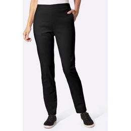 Thermohose Classic Basics, Damen, Gr. 22, Kurzgr&ouml;&szlig;en, schwarz, 72% Viskose, 25% Polyamid, 3% Elasthan, unifarben, Hosen Thermohose